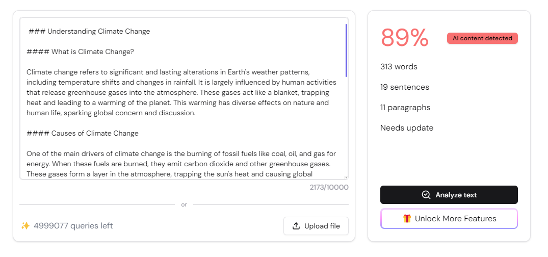 Free AI Detector | AI Checker Tool for ChatGPT, GPT-4 & Gemini.